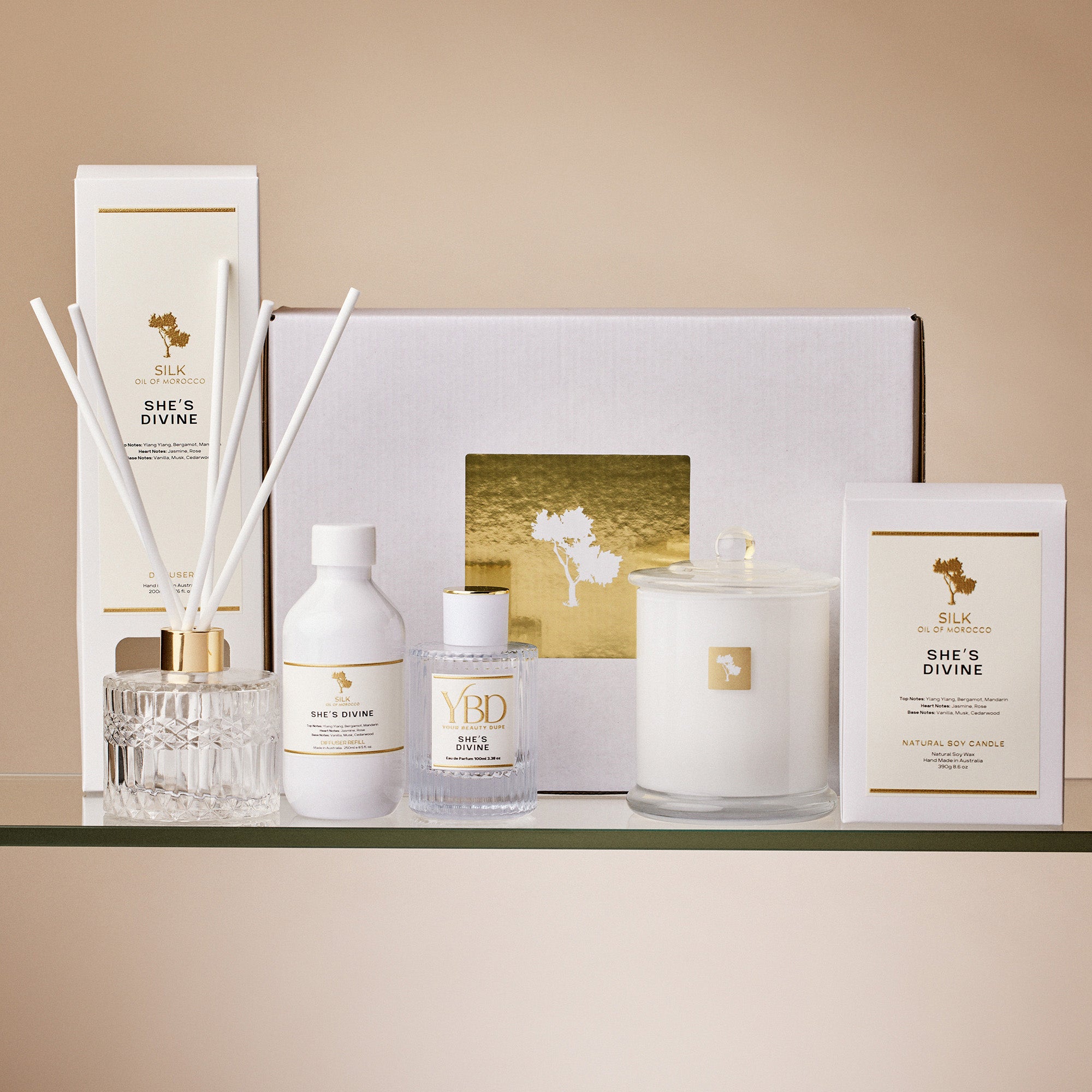 She’s Divine Gift Hamper — Inspired by J’adore Dior – Silk Oil of Morocco