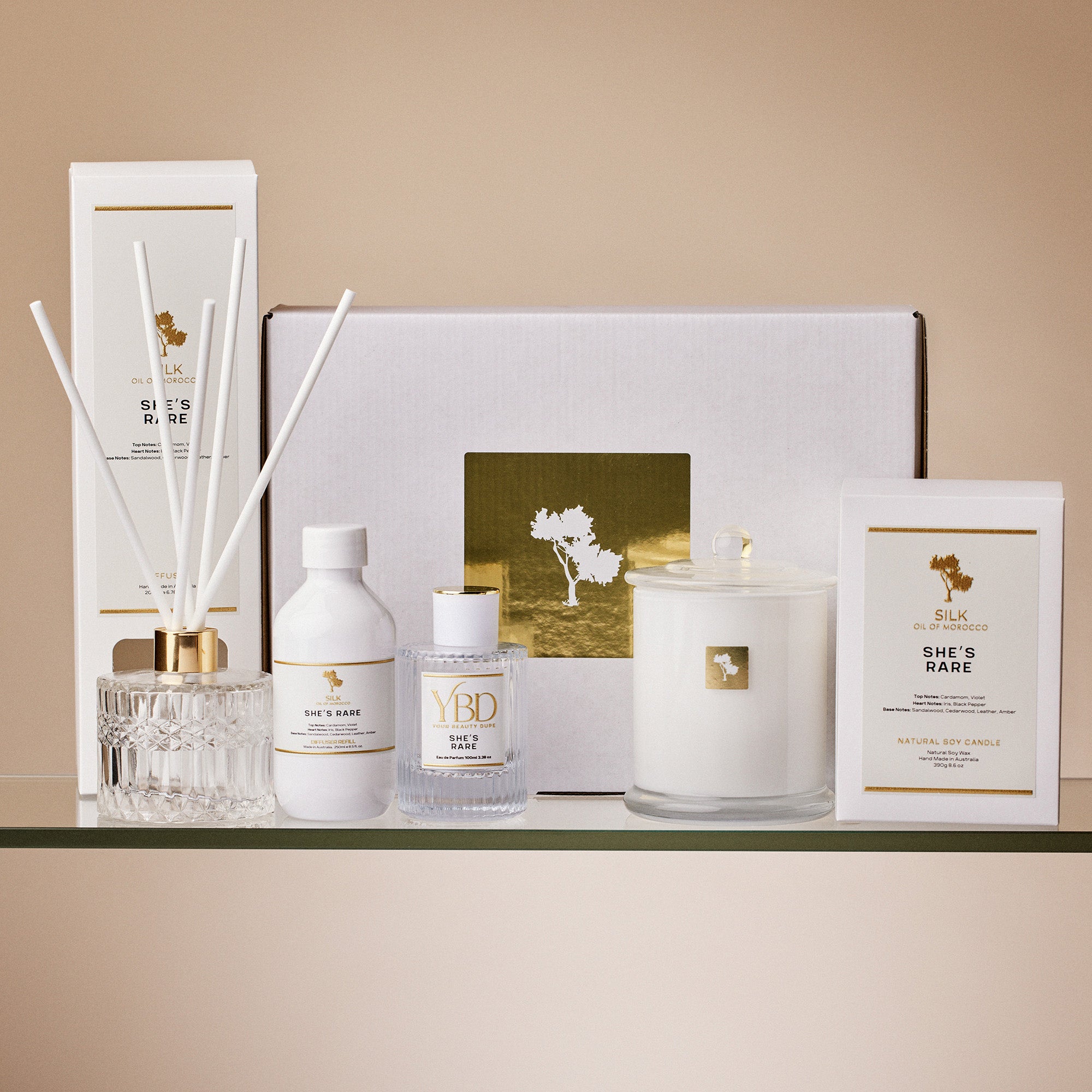 She’s Rare Gift Hamper — Inspired by Santal 33 Le Labo – Silk Oil of ...