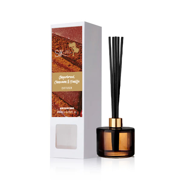 Gingerbread Cinnamon & Vanilla Reed Diffuser – Silk Oil of Morocco